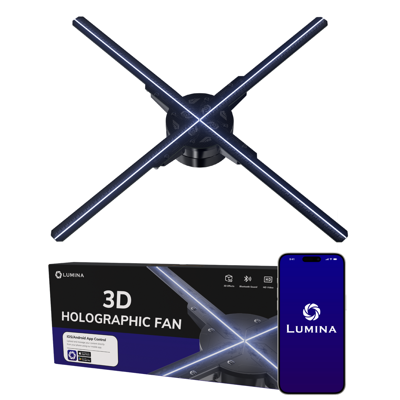 LUMINA - Business and Commercial Holographic Fans